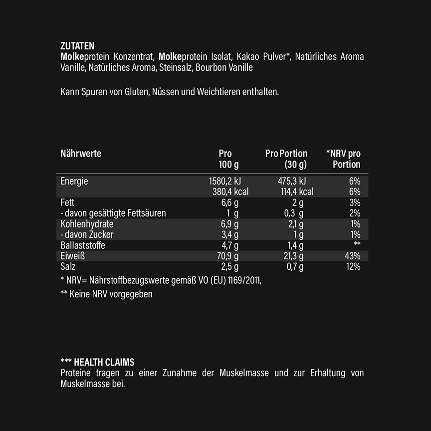 WHEY PROTEIN CHOCOLATE | 3000043